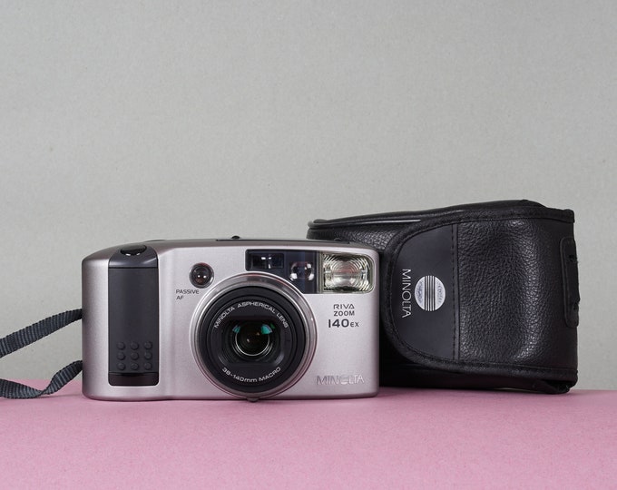 Minolta Riva Zoom 140EX 35mm Compact Camera - Fully Automatic - Self ...