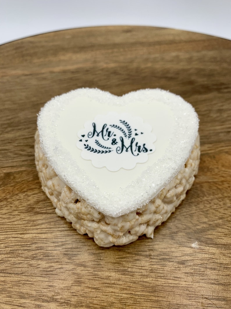 Wedding Favor ~ Anniversary Favor - Heart Rice Crispie Treats (12) - Etsy