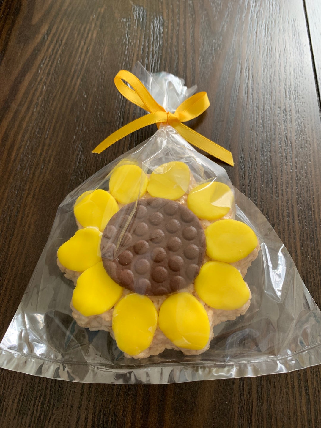 Sunflower Rice Crispie Treats (12) - Etsy