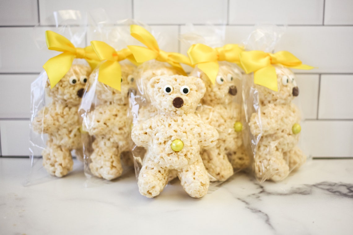Teddy Bear Rice Crispie Treats 12 - Etsy