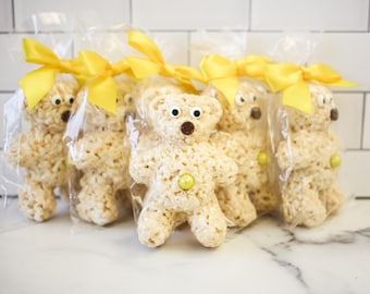 Its A Boy, Its A Girl, Baby Shower Teddy Bear Rice Crispie Treats Favor ...