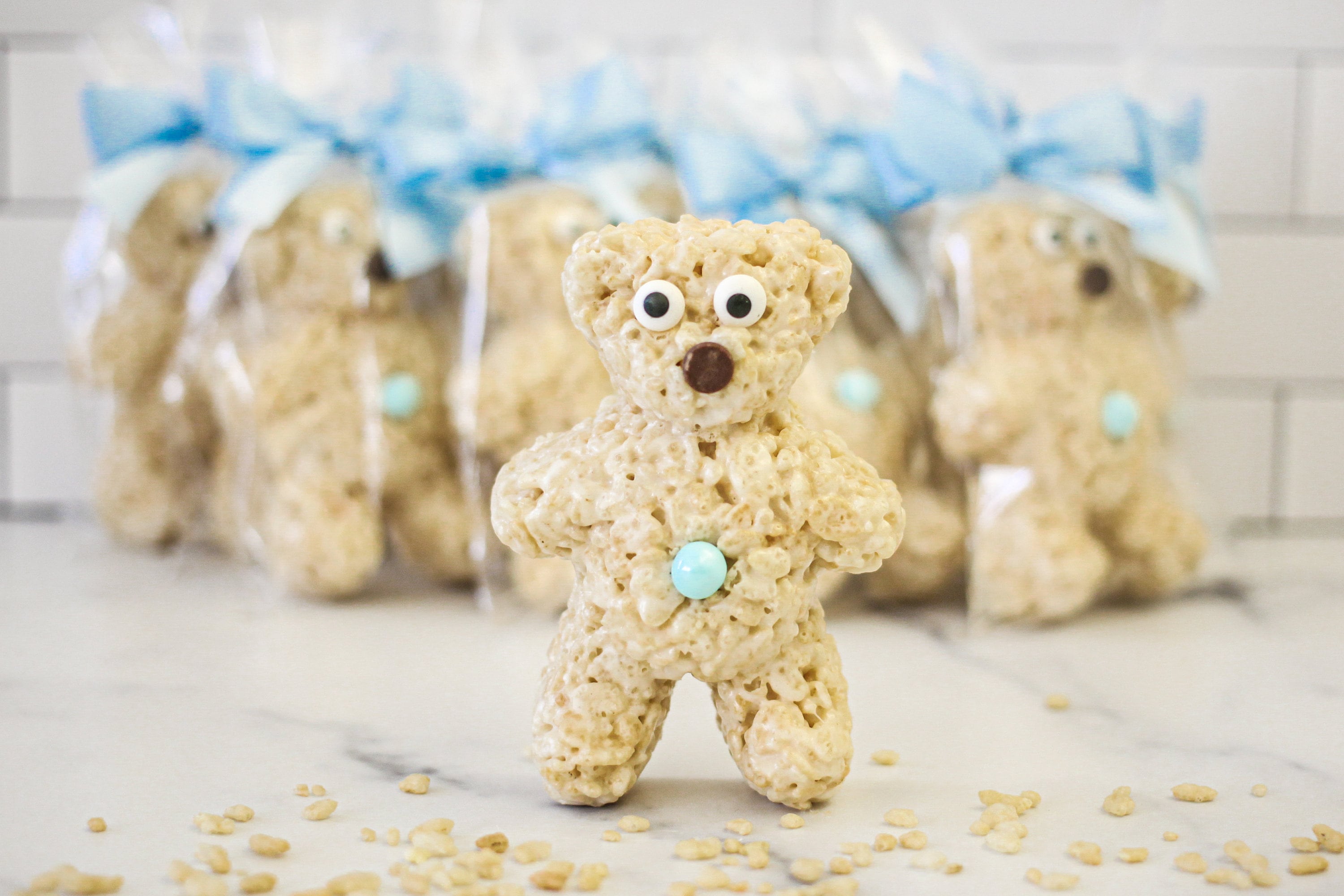 Teddy Bear Rice Crispie Treats 12 - Etsy