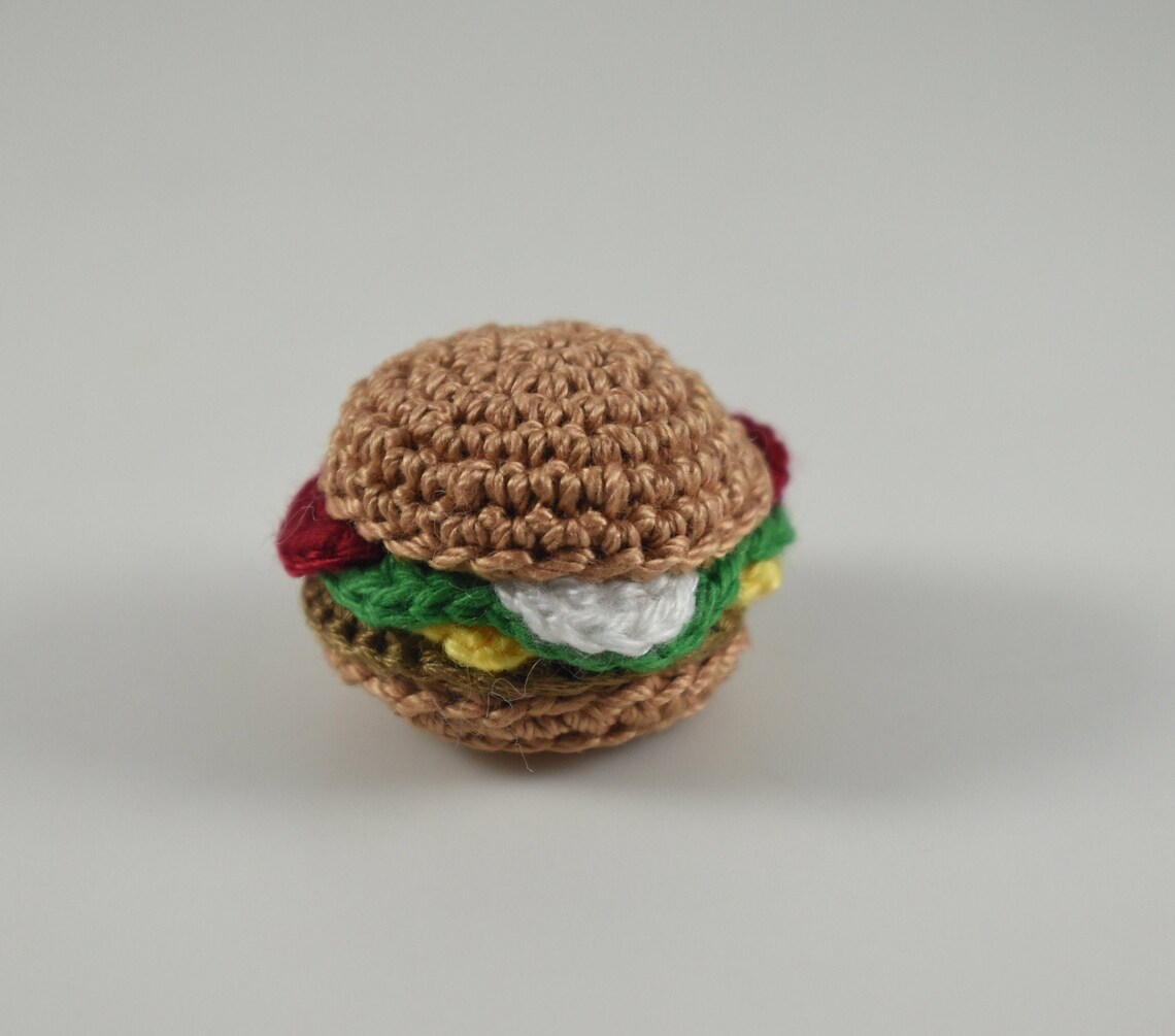 Pattern of Tiny Cute Little Burger (PDF Ready to Download in English ...