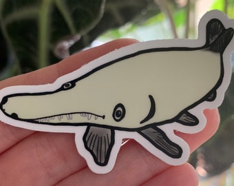 Alligator Gar Fish Silhouette, Gar Fish Svg Vector, Cricut, CNC, Laser ...