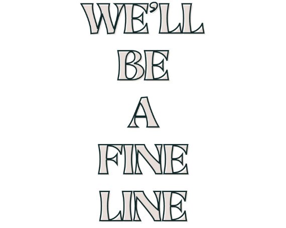 Fine Line svg | Etsy