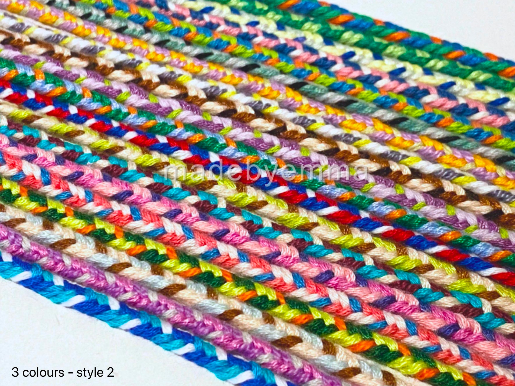 Handmade Cotton Braided Friendship Bracelets / Anklets Unisex - Etsy