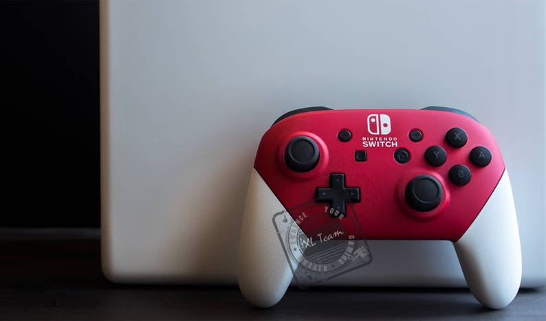 Custom Red and White Nintendo Switch Pro Controller - Etsy