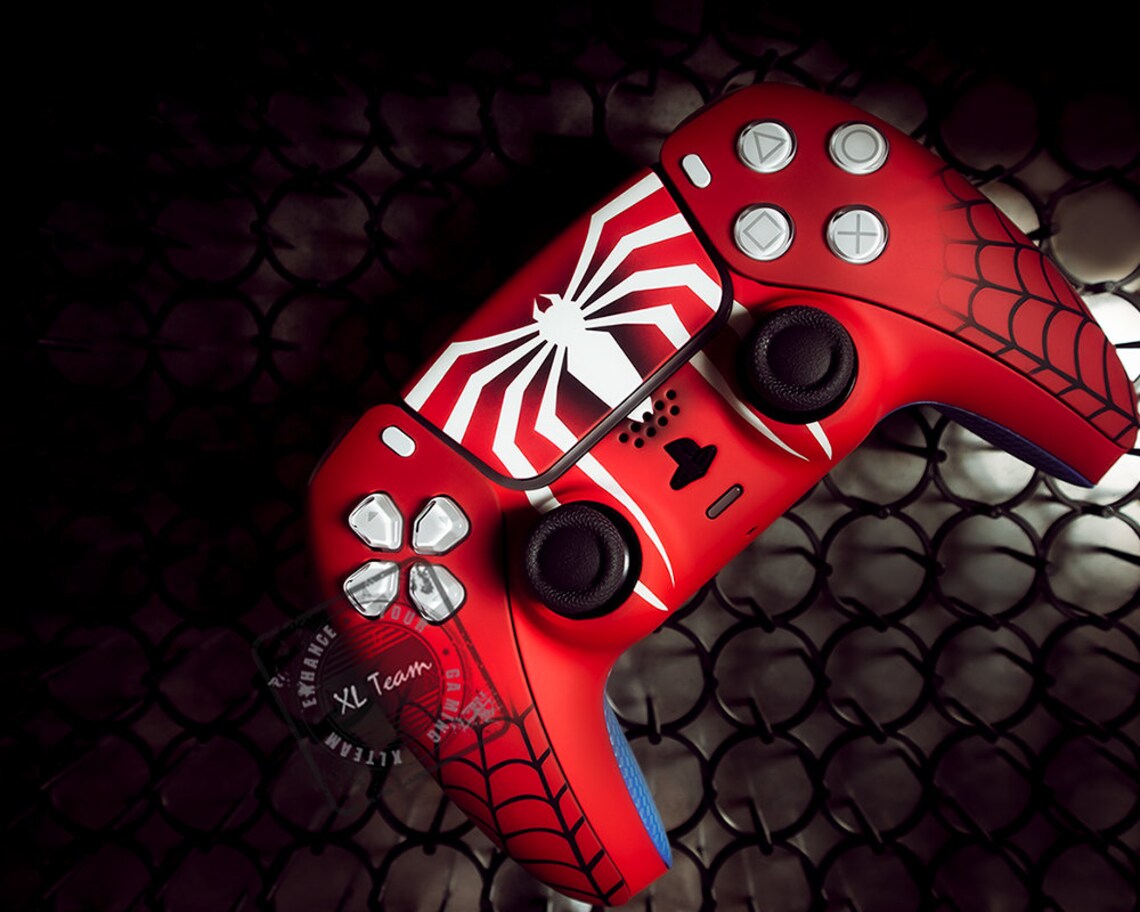 Custom Spiderman Themed PlayStation 5 PS5 DualSense Wireless | Etsy