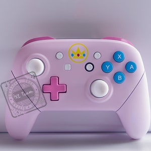 Custom Princess Peach Pastel Pink Nintendo Switch Pro Controller - Etsy