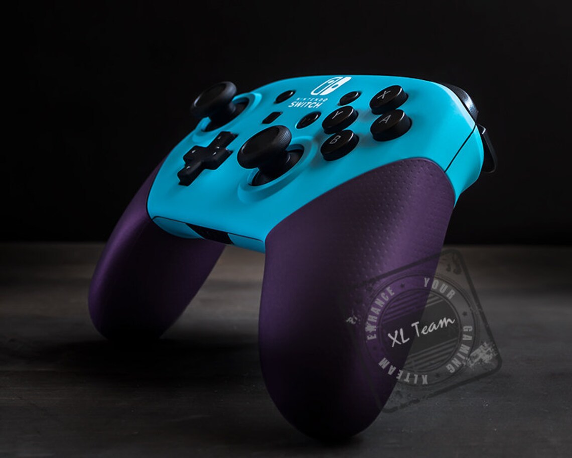 Custom Blue and Purple Nintendo Switch Pro Controller | Etsy
