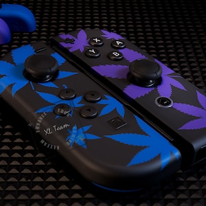 Custom Marijuana Leaf Kush Themed Nintendo Switch Joy-con Joycon ...