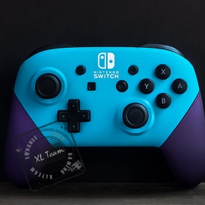 Custom Blue and Purple Nintendo Switch Pro Controller - Etsy