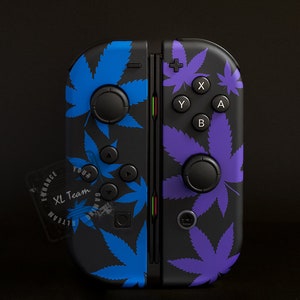 Custom Marijuana Leaf Kush Themed Nintendo Switch Joy-con Joycon ...