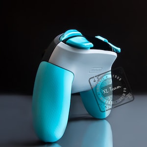 Custom Gray and Cyan Aqua Blue Nintendo Switch Pro Controller - Etsy