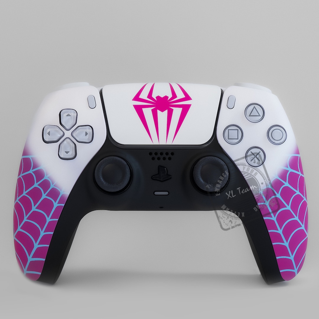 Custom Spider Gwen Stacy Themed Playstation 5 PS5 Dualsense Wireless ...