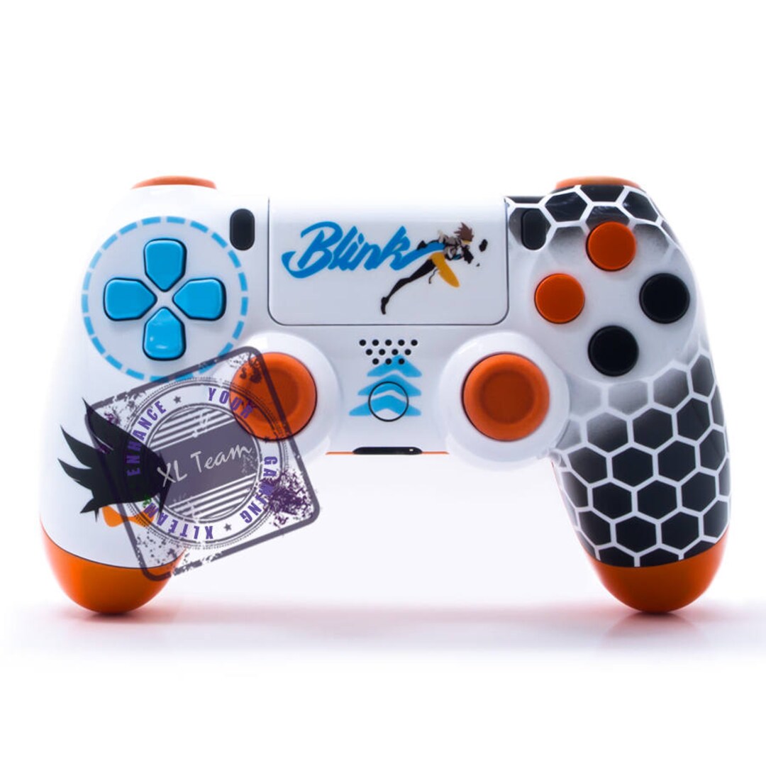 Custom Playstation 4 PS4 Dualshock 4 Controller Overwatch Tracer - Etsy