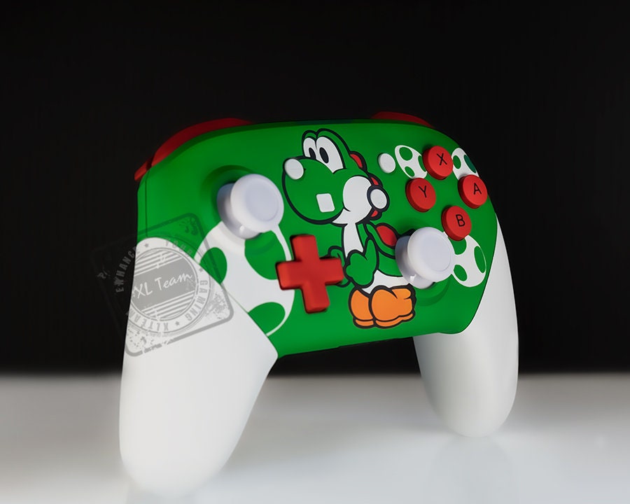 Custom Super Mario Yoshi Themed Nintendo Switch Pro Controller - Etsy