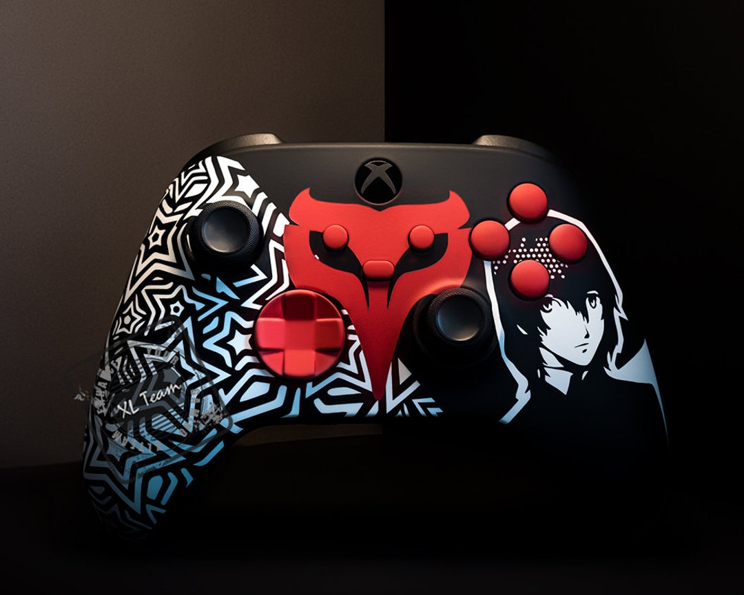 Custom Persona 5 Crow Goro Akechi Themed Xbox One Series S X Controller ...