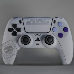 Custom SNES Super Nintendo Playstation 5 PS5 Dualsense Controller - Etsy