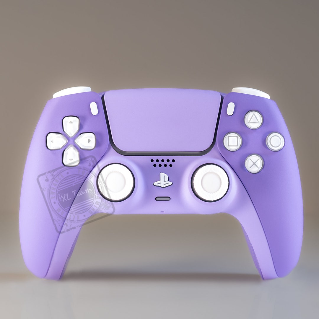 Custom Pastel and Baby Purple Lilac Themed Playstation 5 PS5 Dualsense ...