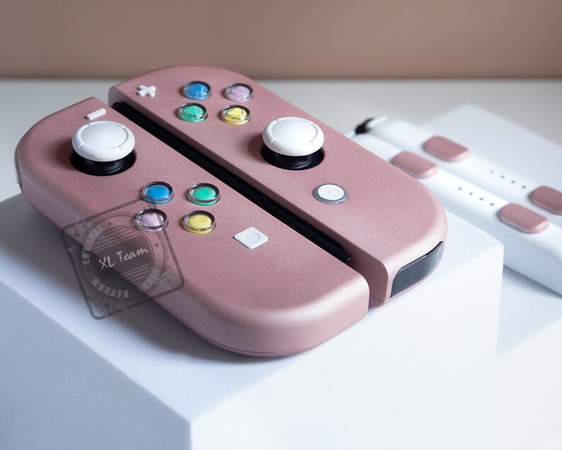 Custom Rose Gold Nintendo Switch Joy-con Joycon Controllers With Hearts ...