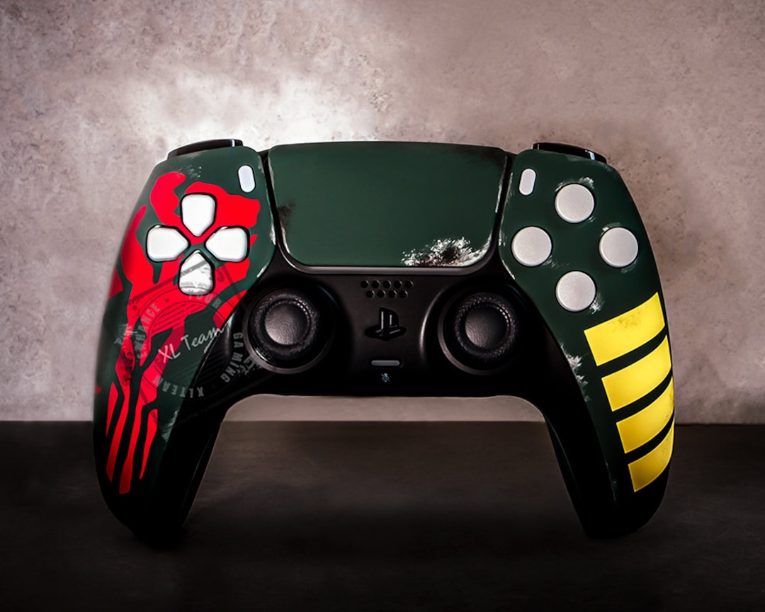 Custom Boba Fett Themed Playstation 5 PS5 Dualsense Wireless Controller ...