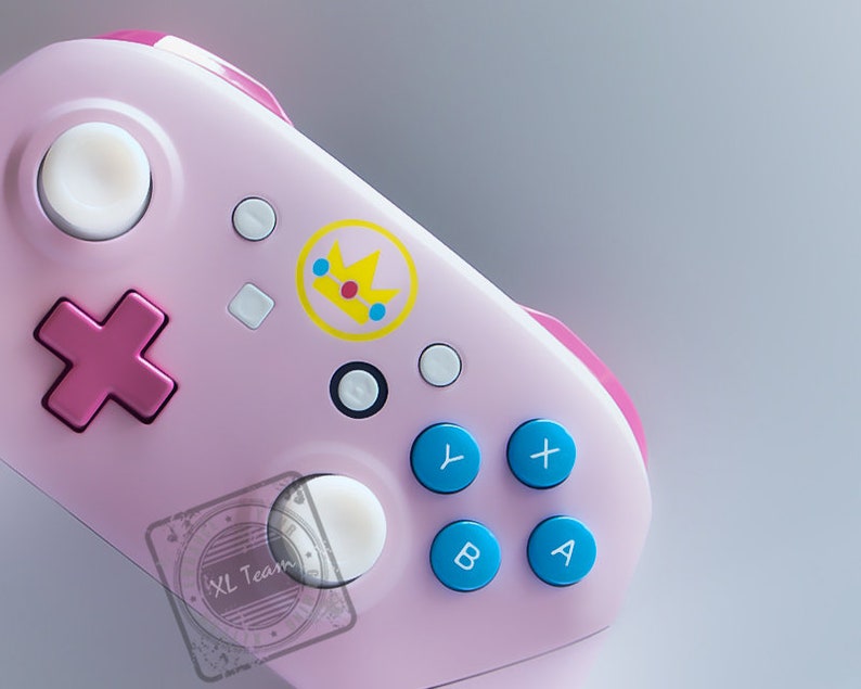 Custom Princess Peach Pastel Pink Nintendo Switch Pro Controller - Etsy ...