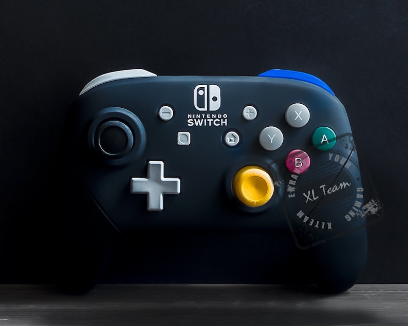 Custom Black Gamecube Themed Nintendo Switch Pro Controller - Etsy Australia