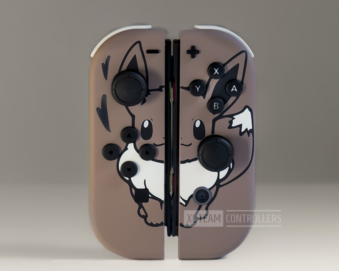Custom Pokemon Eevee Themed Nintendo Switch Joy-con Joycon Controllers ...