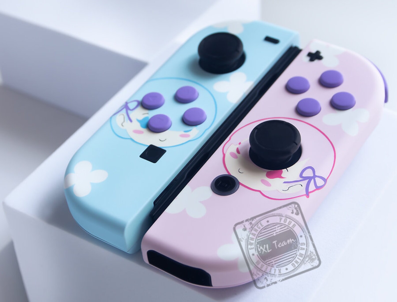 Custom Re:Zero Rem and Ram Nintendo Switch Joy-Con JoyCon | Etsy