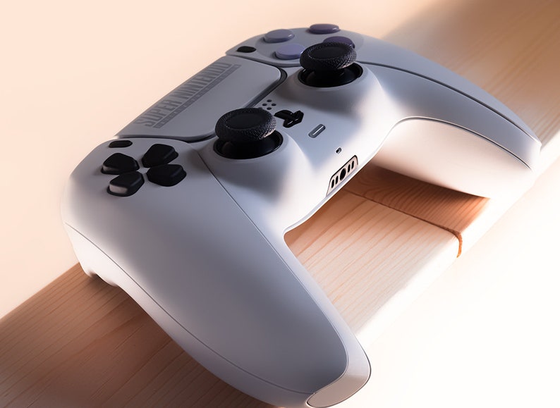 Custom SNES Super Nintendo Playstation 5 PS5 Dualsense - Etsy