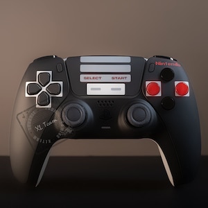 Custom NES Nintendo Themed Playstation 5 PS5 Dualsense Controller - Etsy