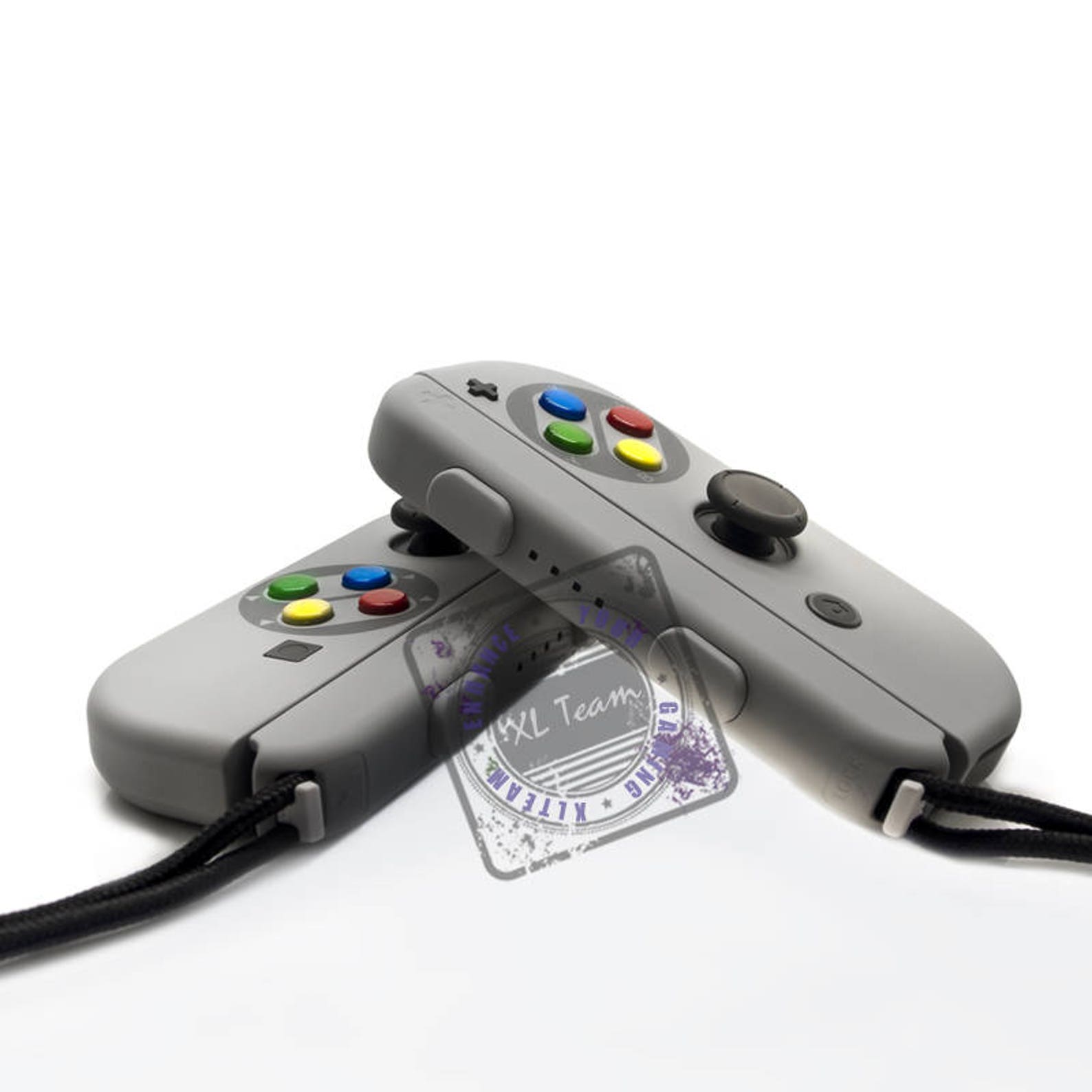 Custom Super Famicom Themed Nintendo Switch Joy-con Joycon Controllers ...