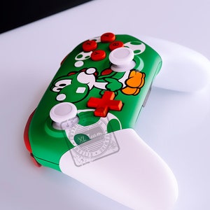 Custom Super Mario Yoshi Themed Nintendo Switch Pro Controller - Etsy ...