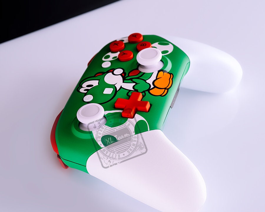 Custom Super Mario Yoshi Themed Nintendo Switch Pro Controller - Etsy