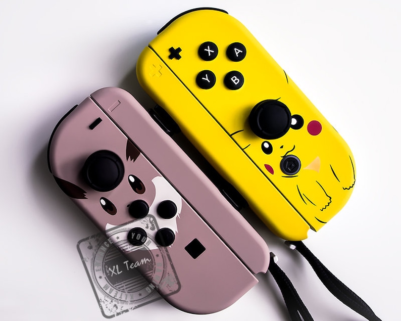 Custom Pokemon Pikachu and Eevee or Jolteon and Eevee Themed Nintendo ...