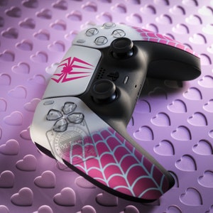 Custom Spider Gwen Stacy Themed Playstation 5 PS5 Dualsense Wireless ...