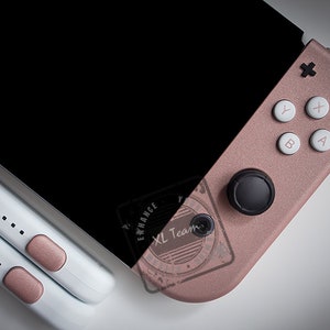 Custom Rose Gold Nintendo Switch Joy-con Joycon Controllers With White ...