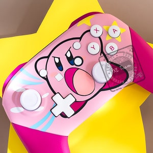 Custom Kirby Themed Nintendo Switch Pro Controller - Etsy