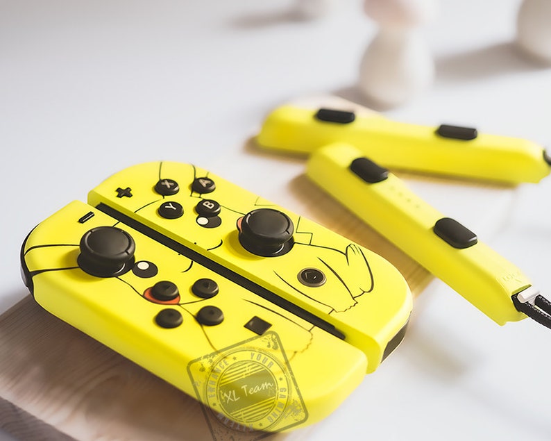 Custom Pokemon Pikachu Themed Nintendo Switch Joy-con Joycon - Etsy