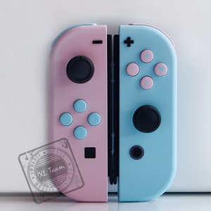Custom Pastel Baby Pink and Blue Nintendo Switch Joy-con | Etsy
