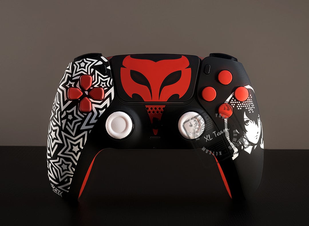 Custom Persona 5 Crow Goro Akechi Themed Playstation 5 PS5 Dualsense ...