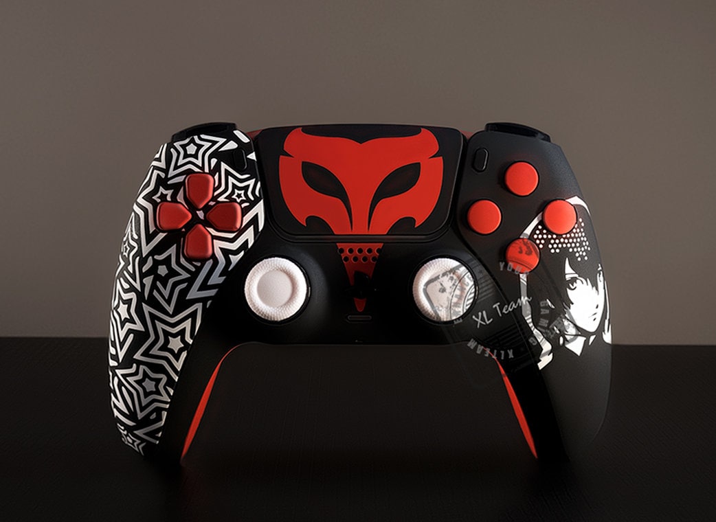 Custom Persona 5 Crow Goro Akechi Themed Playstation 5 PS5 Dualsense Wireless Controller Etsy