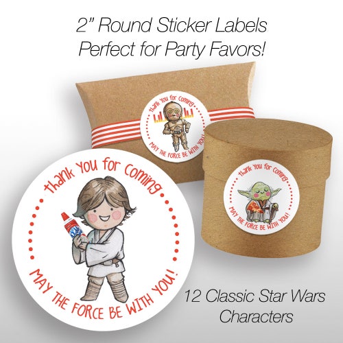 INSTANT DOWNLOAD Star Wars Birthday Party Treat Bag Topper - Etsy