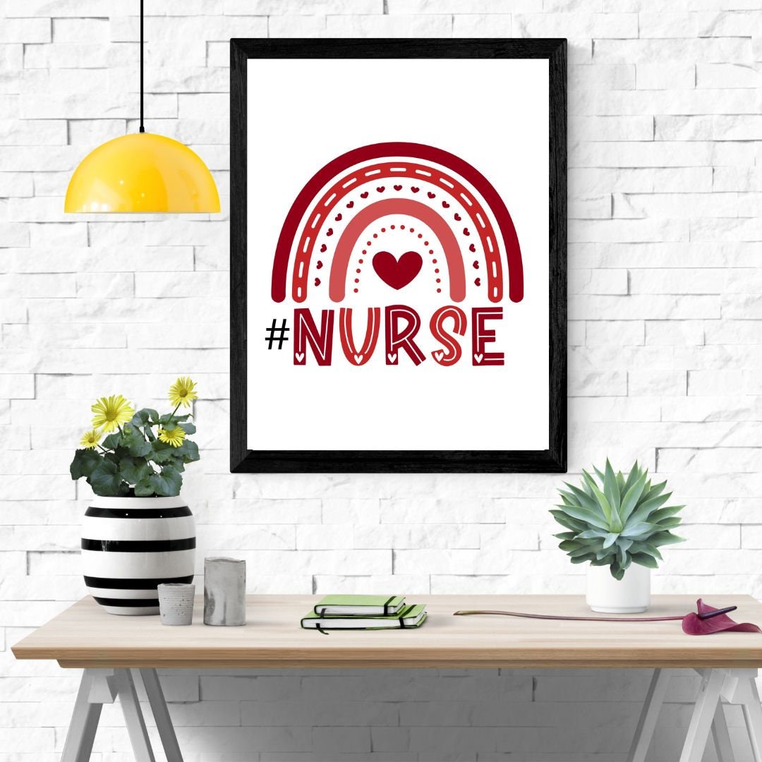 Wall Art, Nurse Decor, Nurse Graduation Gift, Nurse Art, Appreciation ...