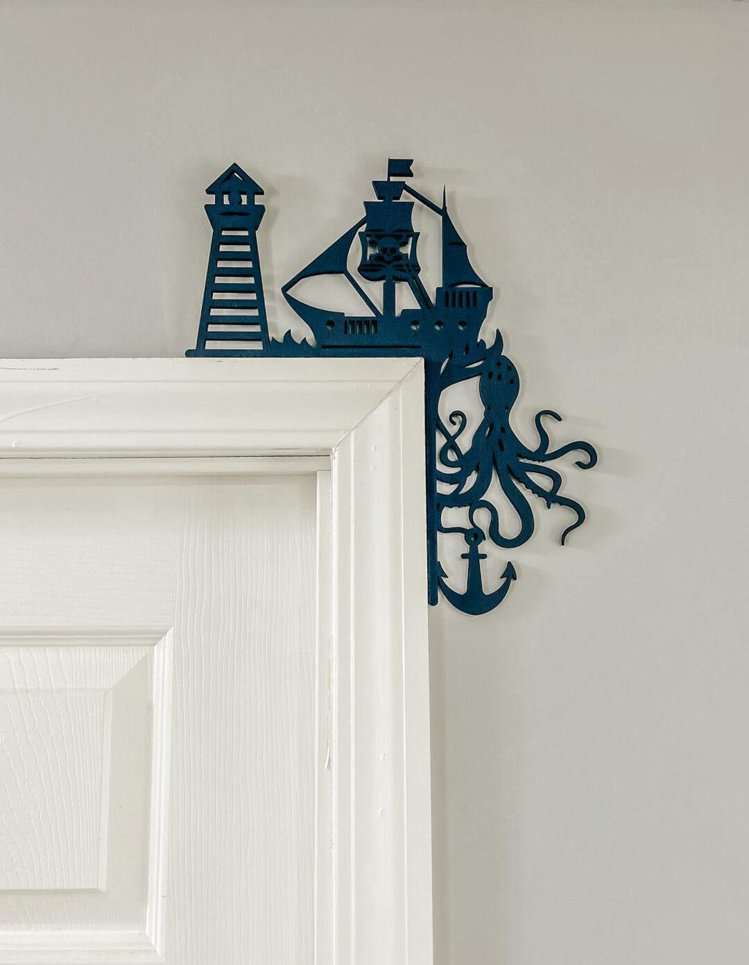 Pirate, Sailboat, Nautical Door Decor, Door Corner, Trim Sitter, Window ...