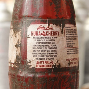 Nuka-cola Cherry Bottle 12oz Replica - Etsy