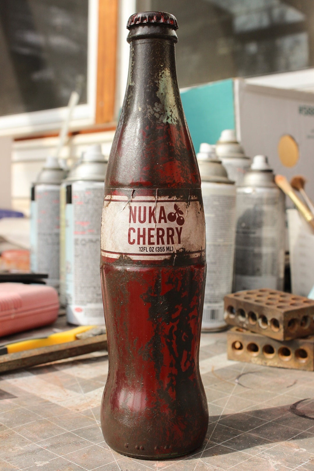 Nuka-cola Cherry Bottle 12oz Replica - Etsy