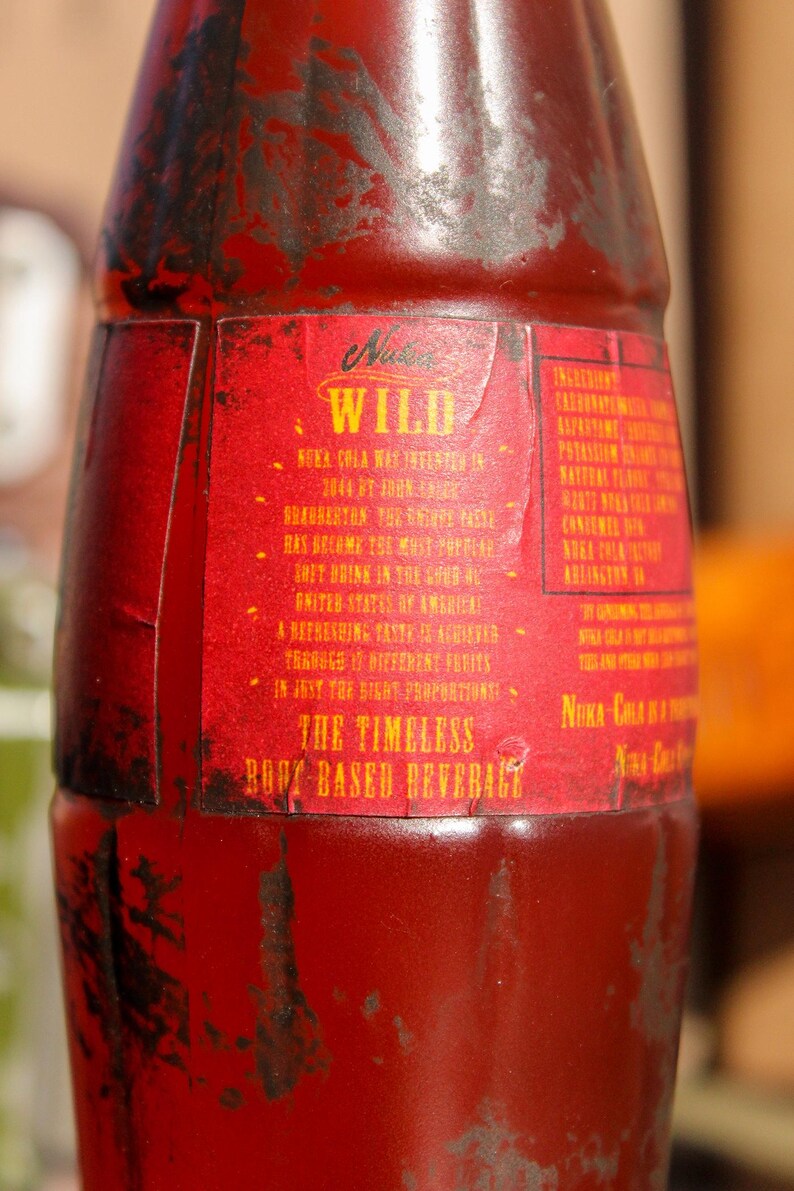 Nuka-cola Wild Bottle 12oz Replica - Etsy