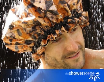 Shower Cap Organic Adjustable MEN & WOMEN Windowpane - Etsy